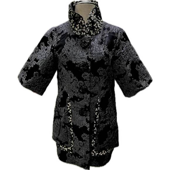 An Ren | Jackets & Coats | New An Ren Ruffle Pocket Jacket In 976blk ...